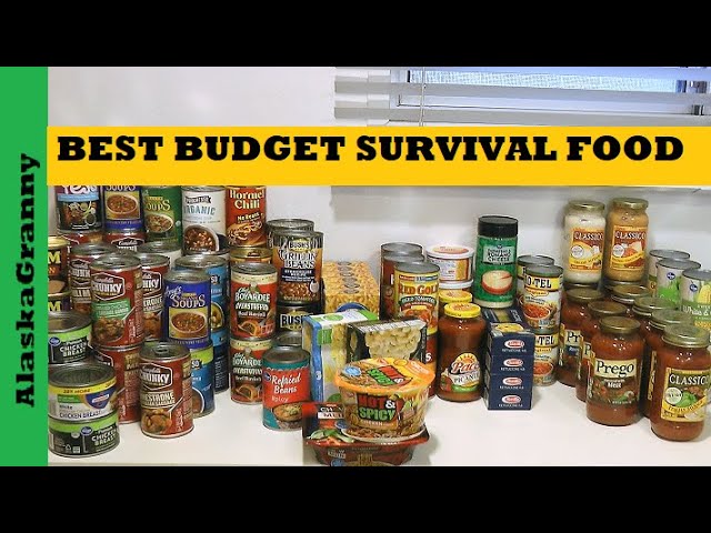 Best Budget Survival Foods Walmart - Prepping Basic Food Storage When ...