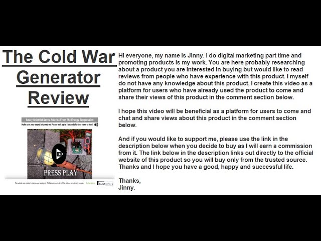 The Cold War Generator Review | Find Honest Reviews Of The Cold War ...